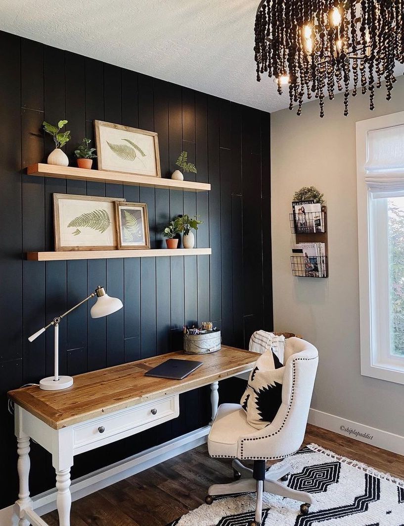 51 Best Farmhouse Home Office Decor Ideas Inspiration