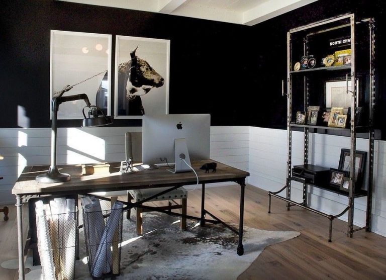 51 Modern Farmhouse Home Office Decor Ideas