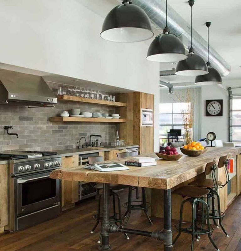 23 Industrial Kitchen Design Ideas