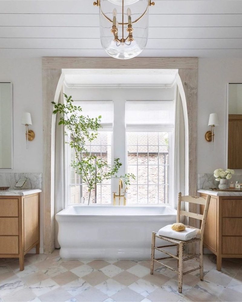 11 Checkered Floor Bathroom Ideas