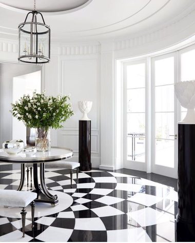 10 Checkered Floor Entryway Ideas