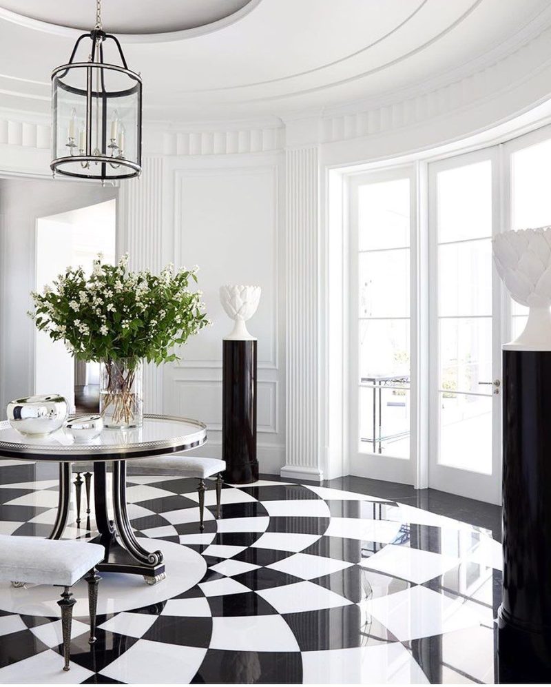 10 Checkered Floor Entryway Ideas