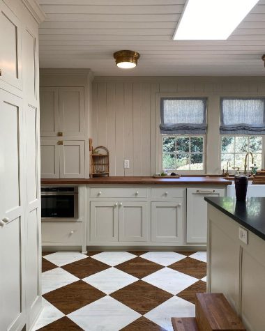 10 Checkered Kitchen Floor Design Ideas