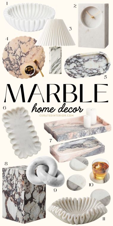 10 Gorgeous Marble Home Decor Pieces