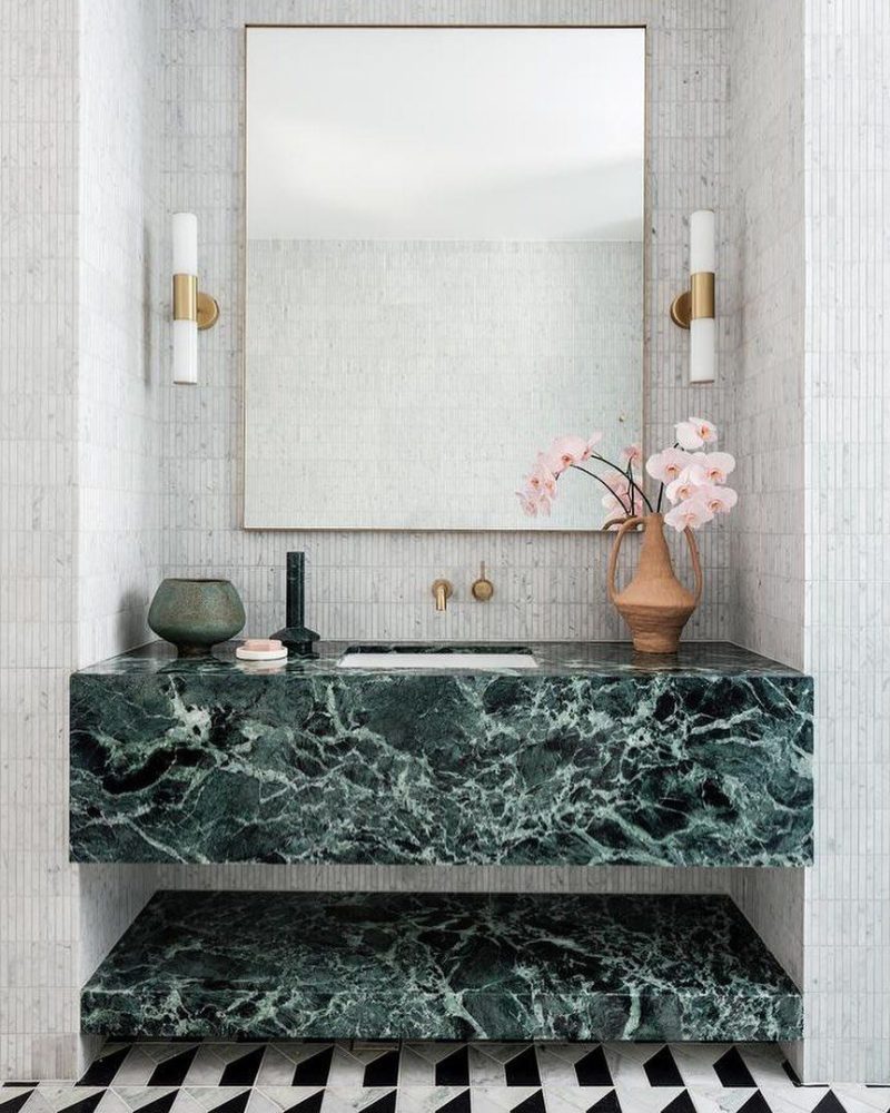15 Stunning Green Marble Interior Design Ideas